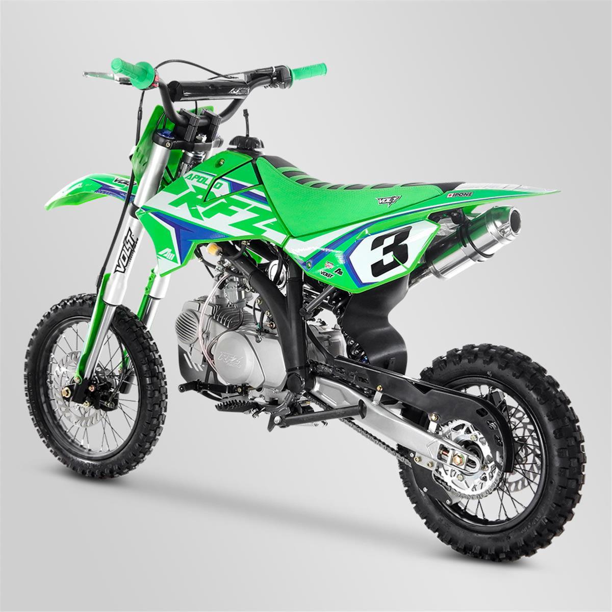 Pit-Bike (RFZ 125 Open verte) APOLLO MOTORS