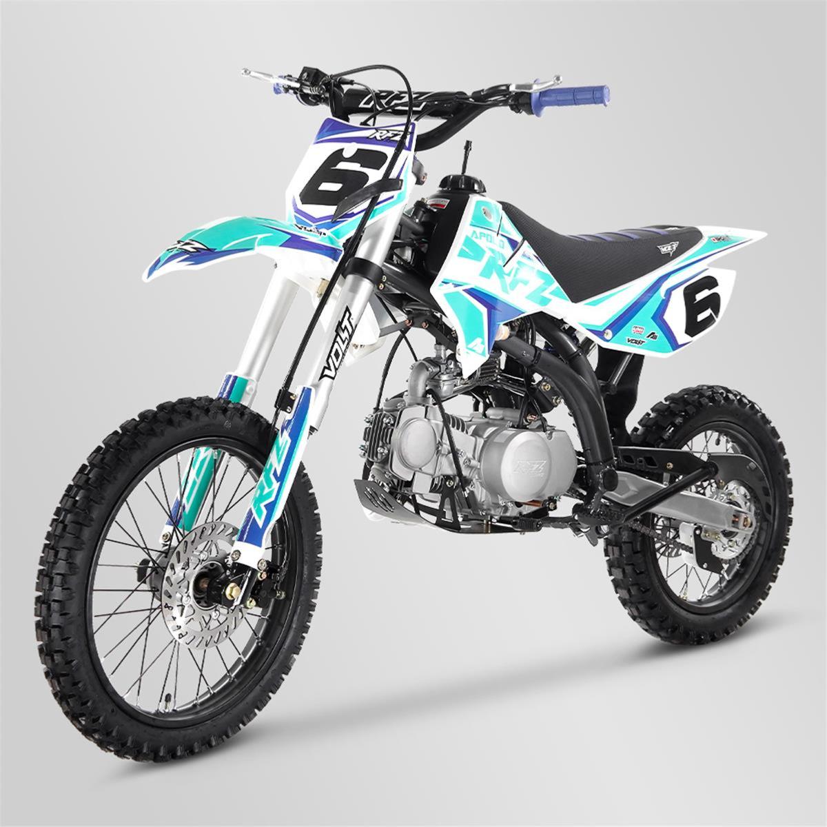 Pit-Bike (RFZ 150 Open enduro bleue) APOLLO MOTORS