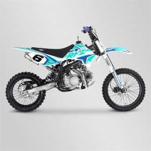 Pit-Bike (RFZ 125 Open enduro bleue) APOLLO MOTORS
